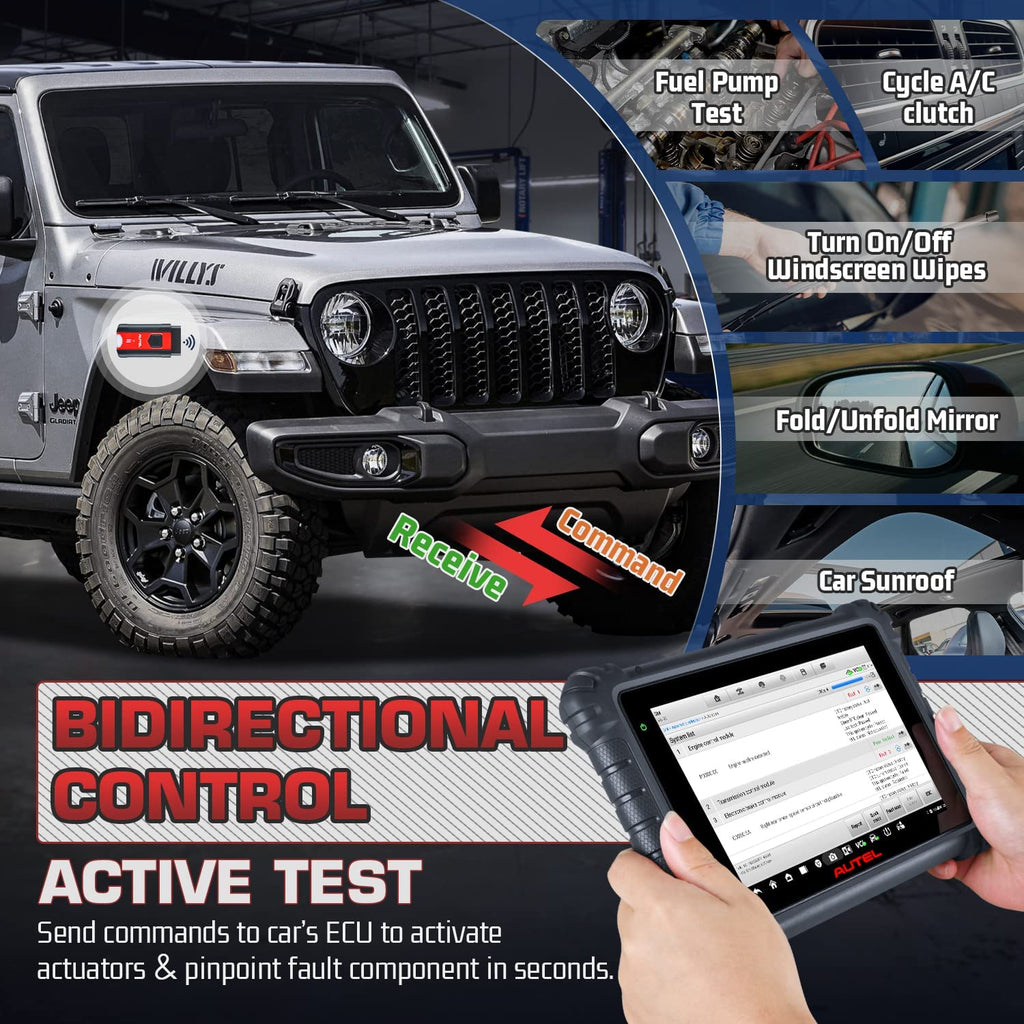 Autel Scanner MaxiCOM MK906 Pro Diagnostic Scan Tool, Bi-Directional ...