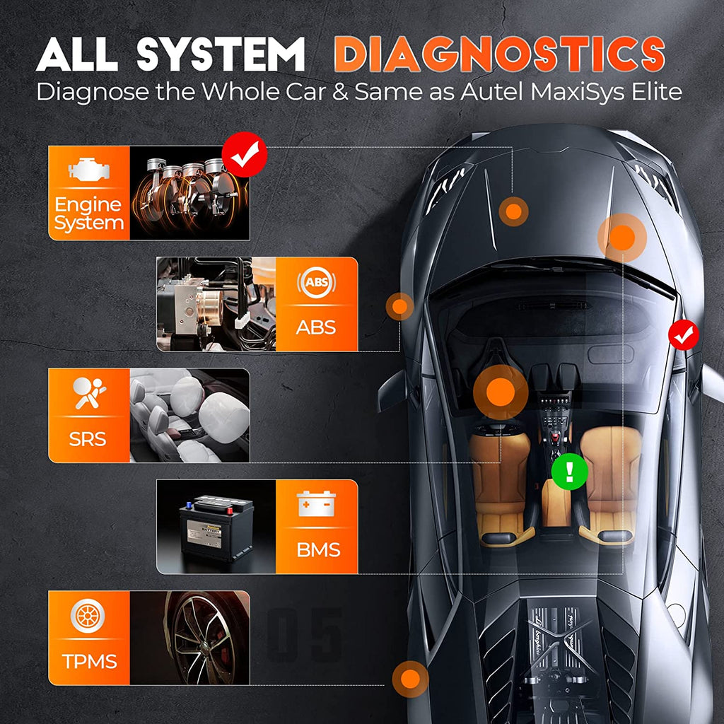 Autel MS906BT Upgrate Version MaxiCOM MK906 Pro Automative Dignostic S – AutelGlobal.Store